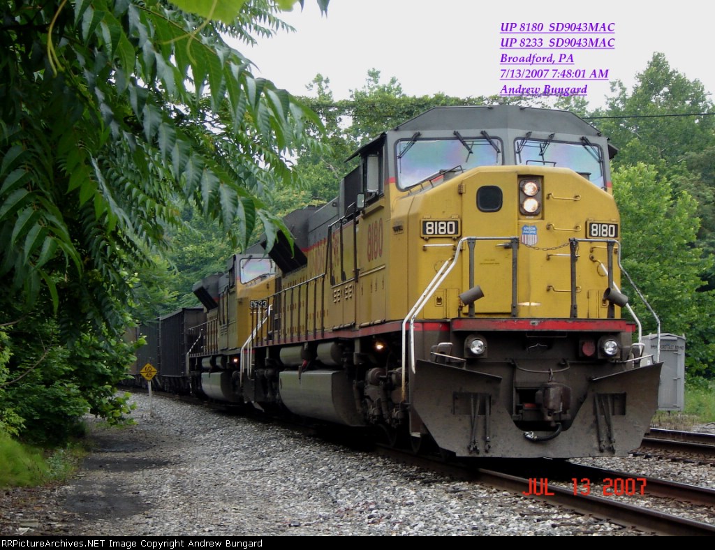 UP 8180 SD9043MAC UP 8233 SD9043MAC July 13, 2007